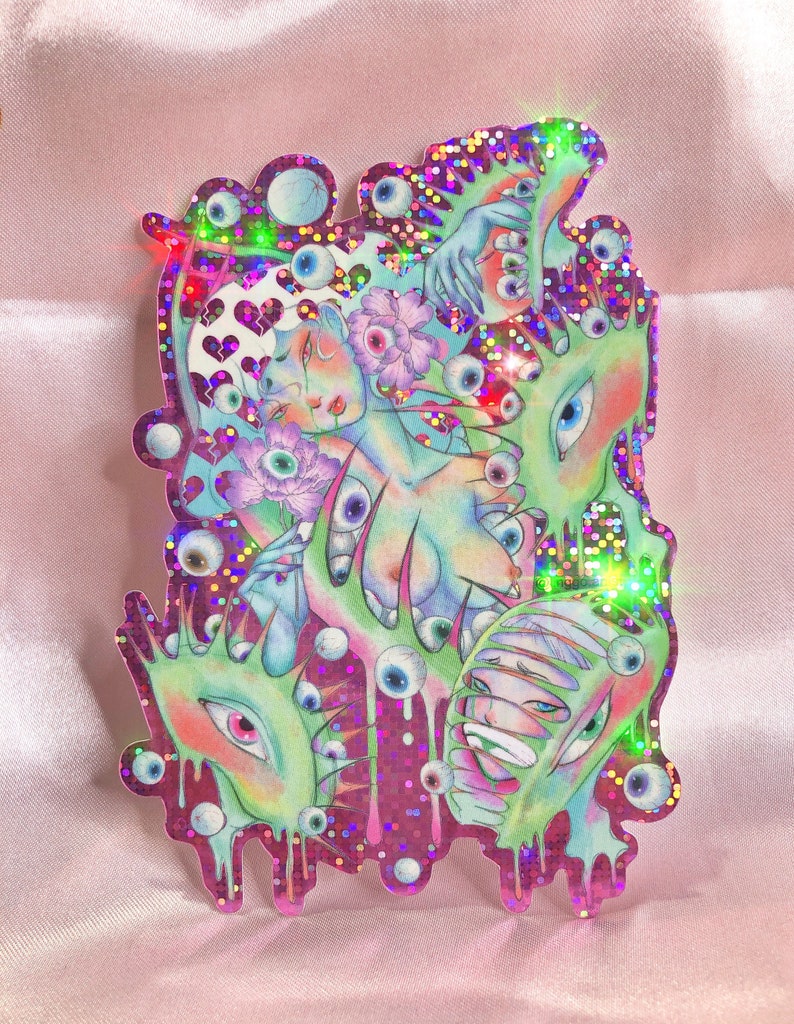 Erotica Venus Flytrap Girl, Weird Sticker, Sexy Sticker, Bizarre Plants ...