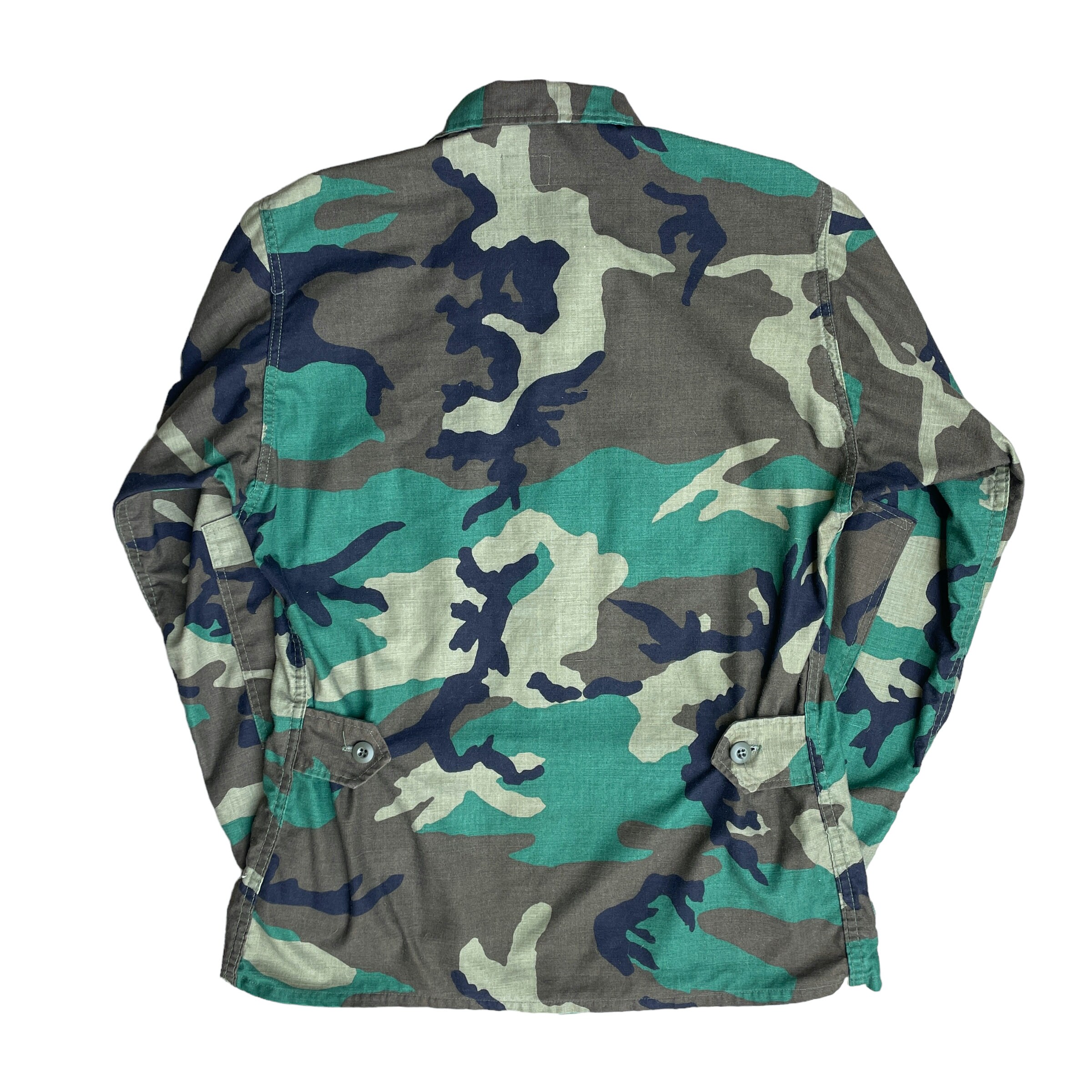 Vintage Classic Us Army Camo Print Canvas Field Jacket - Size Medium ...