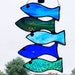 Stained Glass Fish Suncatcher Stained Glass Mobile Glass | Etsy