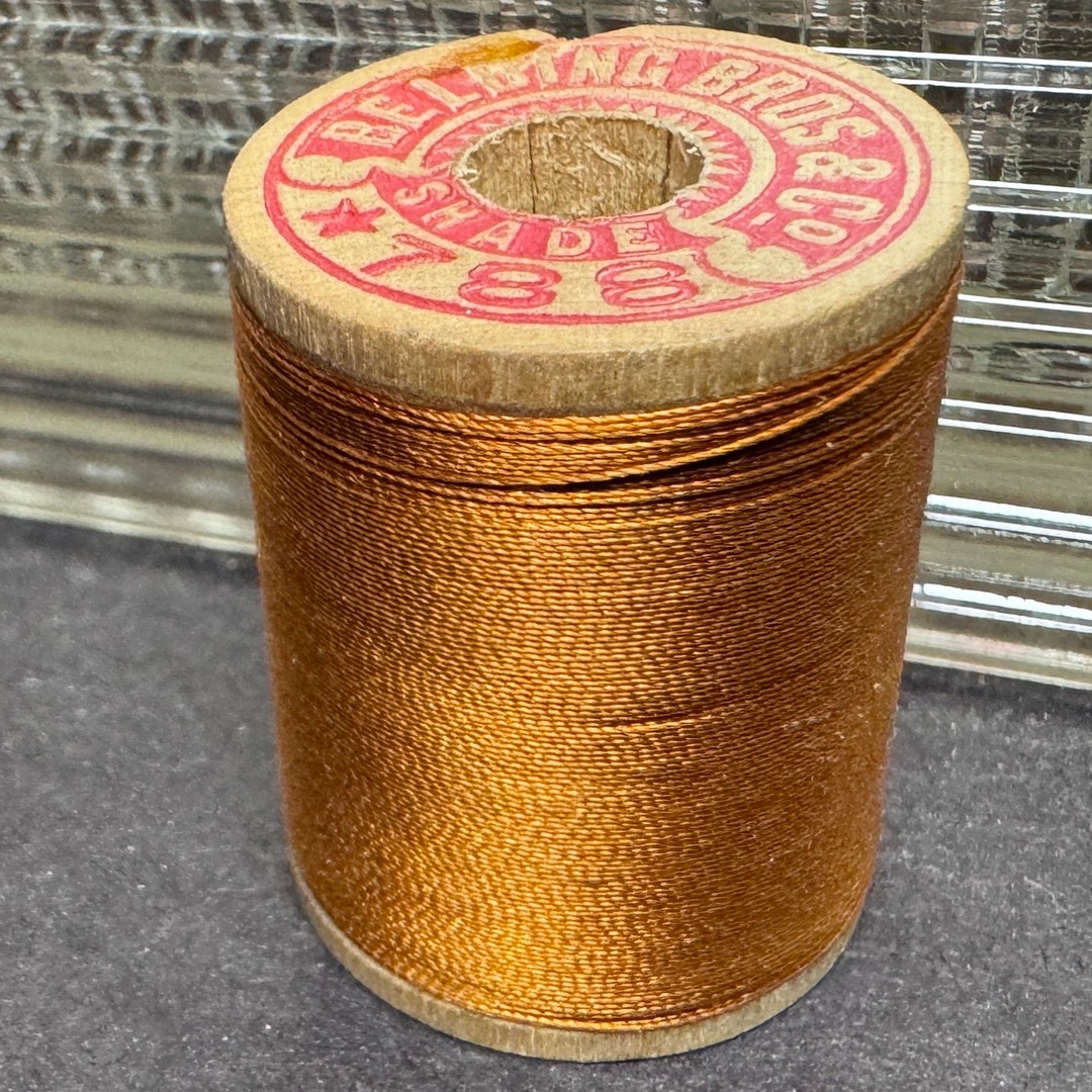 Spool of Shade 788 of Belding Bros Co. Orange Silk Thread, 50 Yards ...