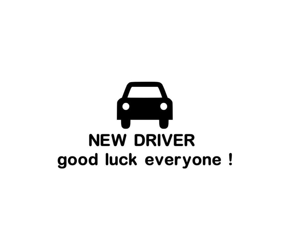New Driver Car Sign Decal ,car Decals, Windshield Decals, Stars and ...