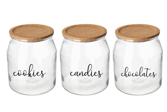 Personalized Pantry Jars labels,Custom Decals, Name Decal, Labels ...