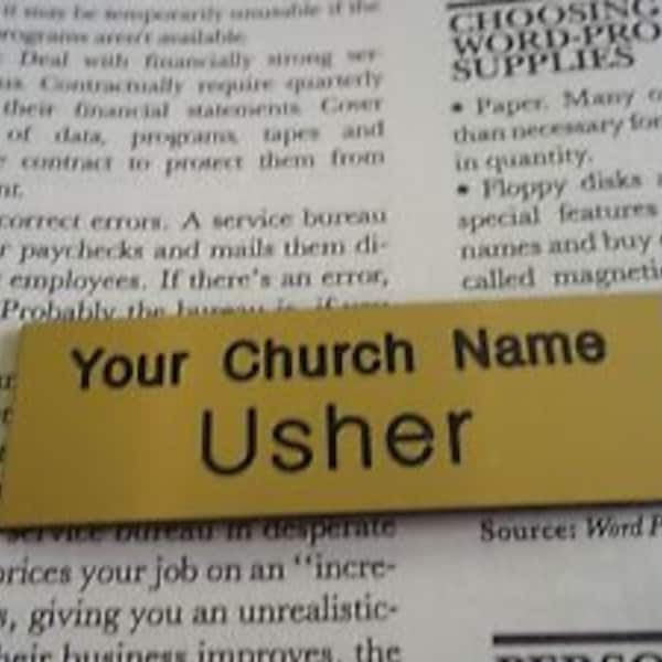 Church Usher Badges - Etsy