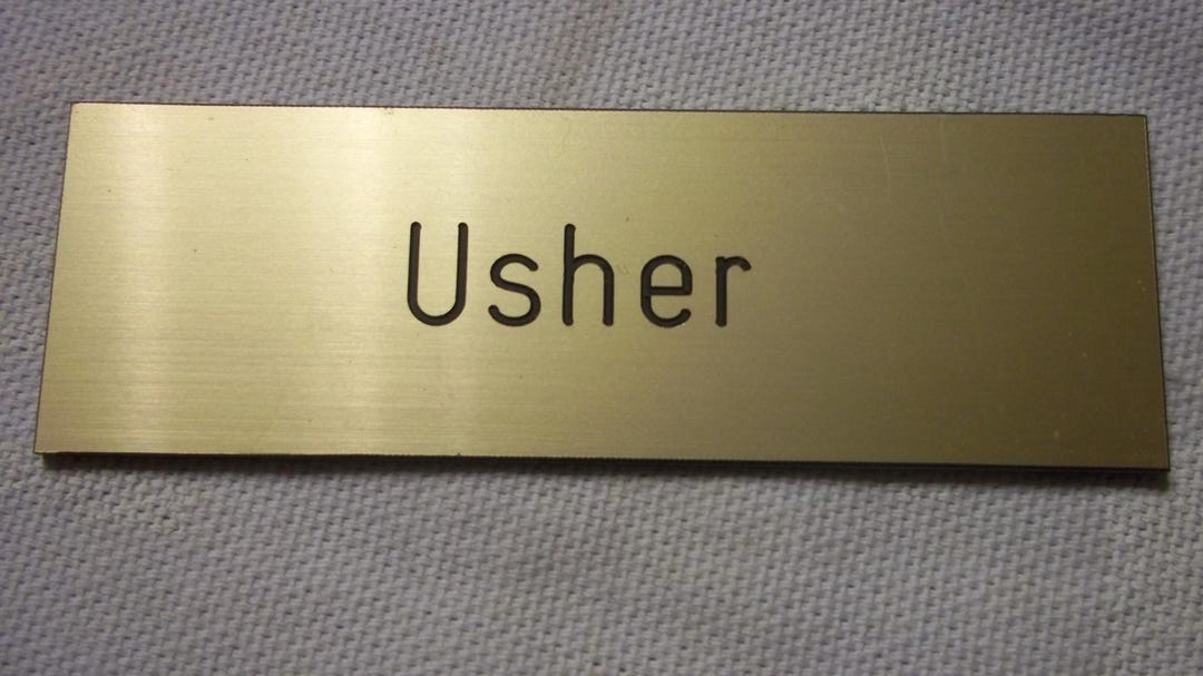 10 Usher Badges, for Church, Organizations Etc. - Etsy