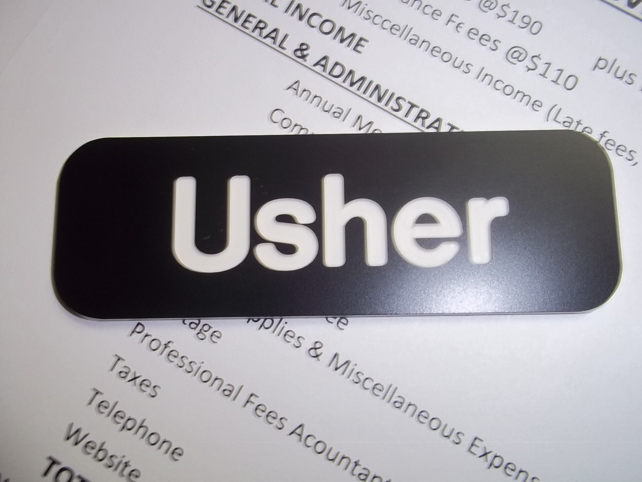 10 Usher Badges, for Church, Organizations Etc. - Etsy