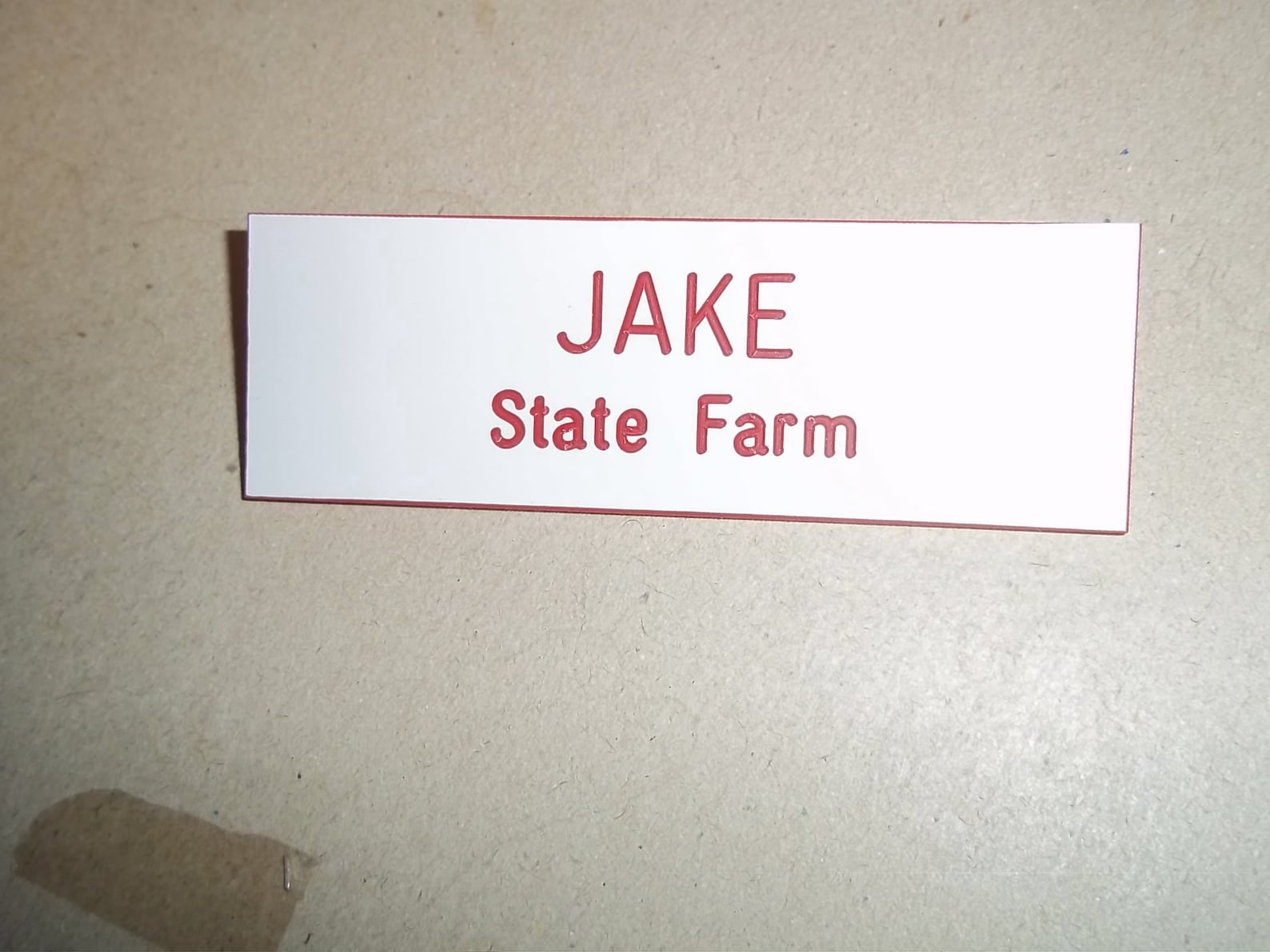 JAKE From STATE FARM Halloween Costume Name Badge - Etsy