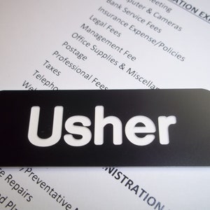 10 Usher Badges, for Church, Organizations Etc. - Etsy