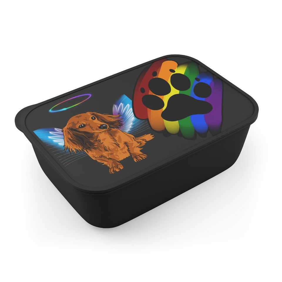 Rainbow Bridge Doxie PLA Bento Box with Band and Utensils sold by Beret ...