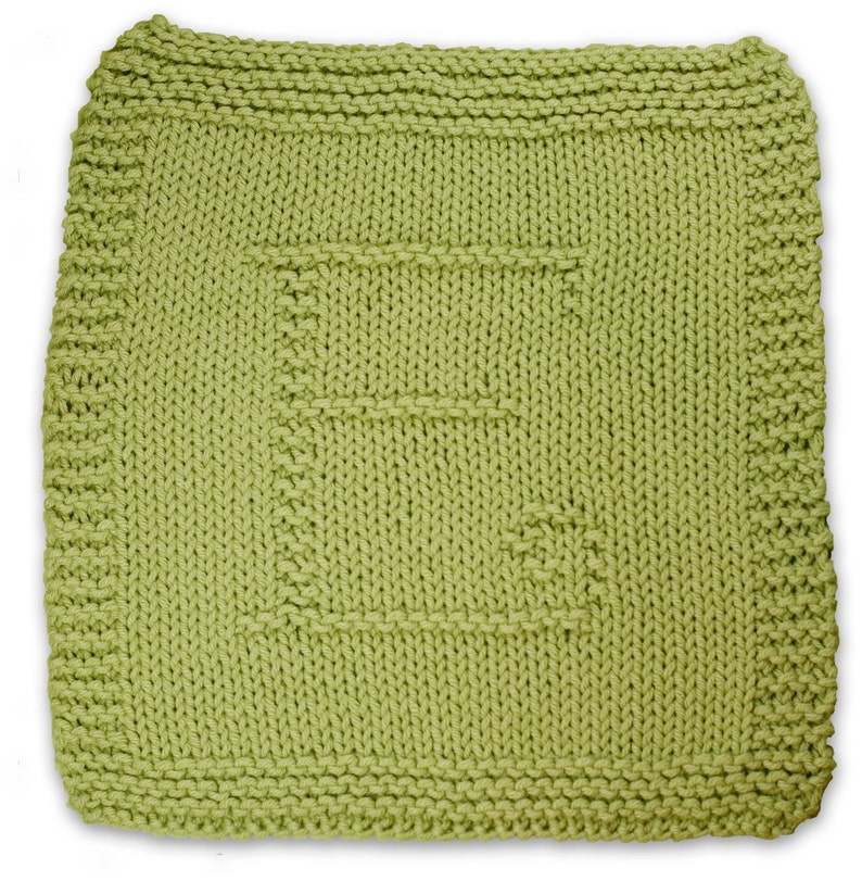 Initial Knitting Patterns--a PDF Collection of Dishcloth Knitting ...