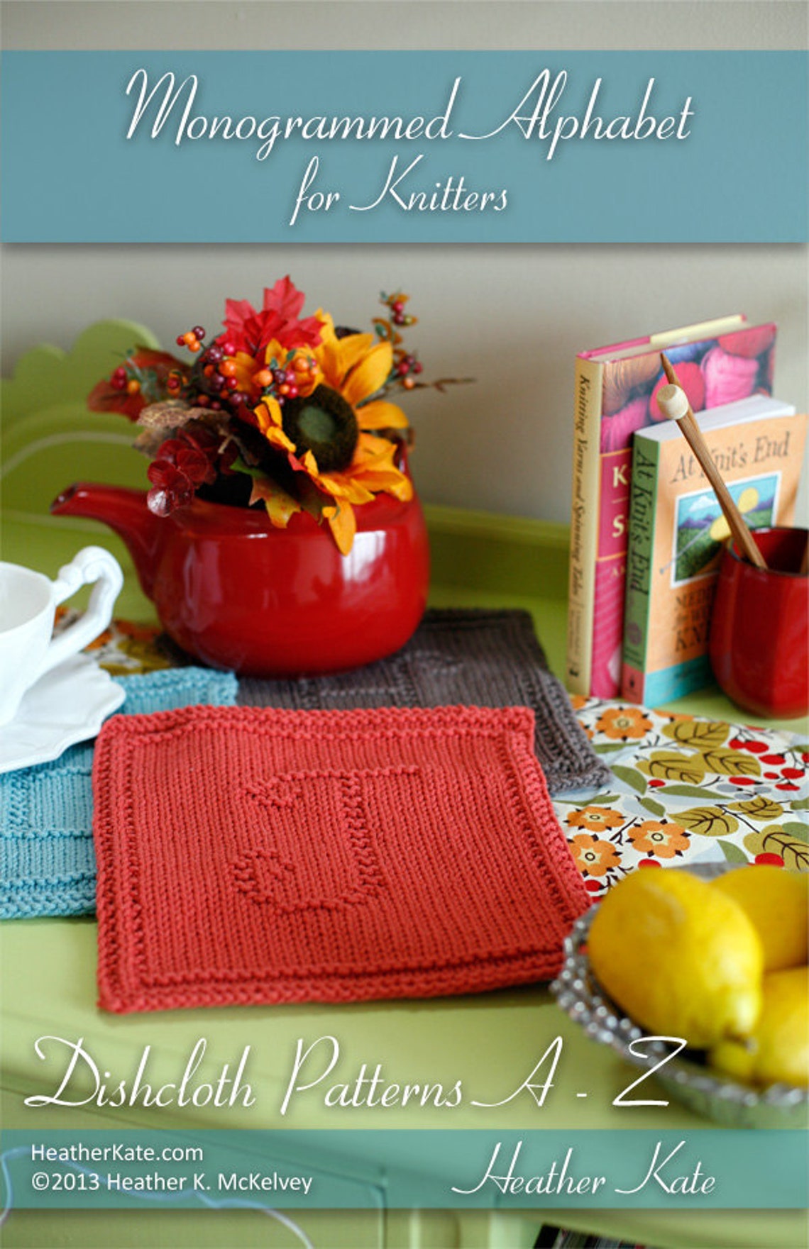 Initial Knitting Patterns--a PDF Collection of Dishcloth Knitting ...