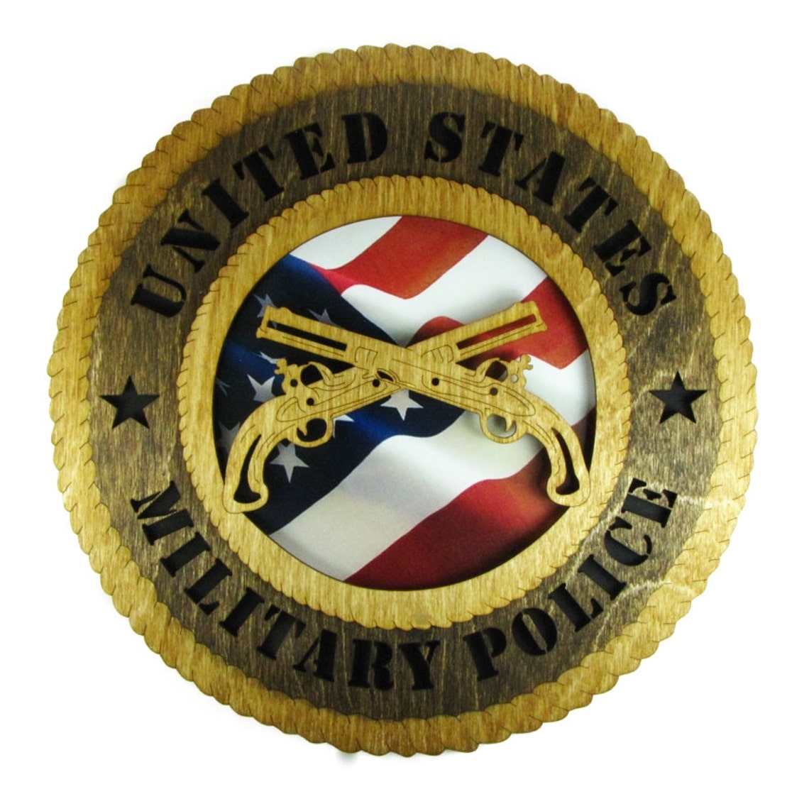 Military Police Laser Cut Military Wall Plaque With American - Etsy