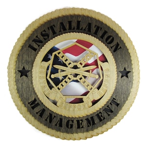 Army Installation Management Laser Cut Military Wall Plaque With ...