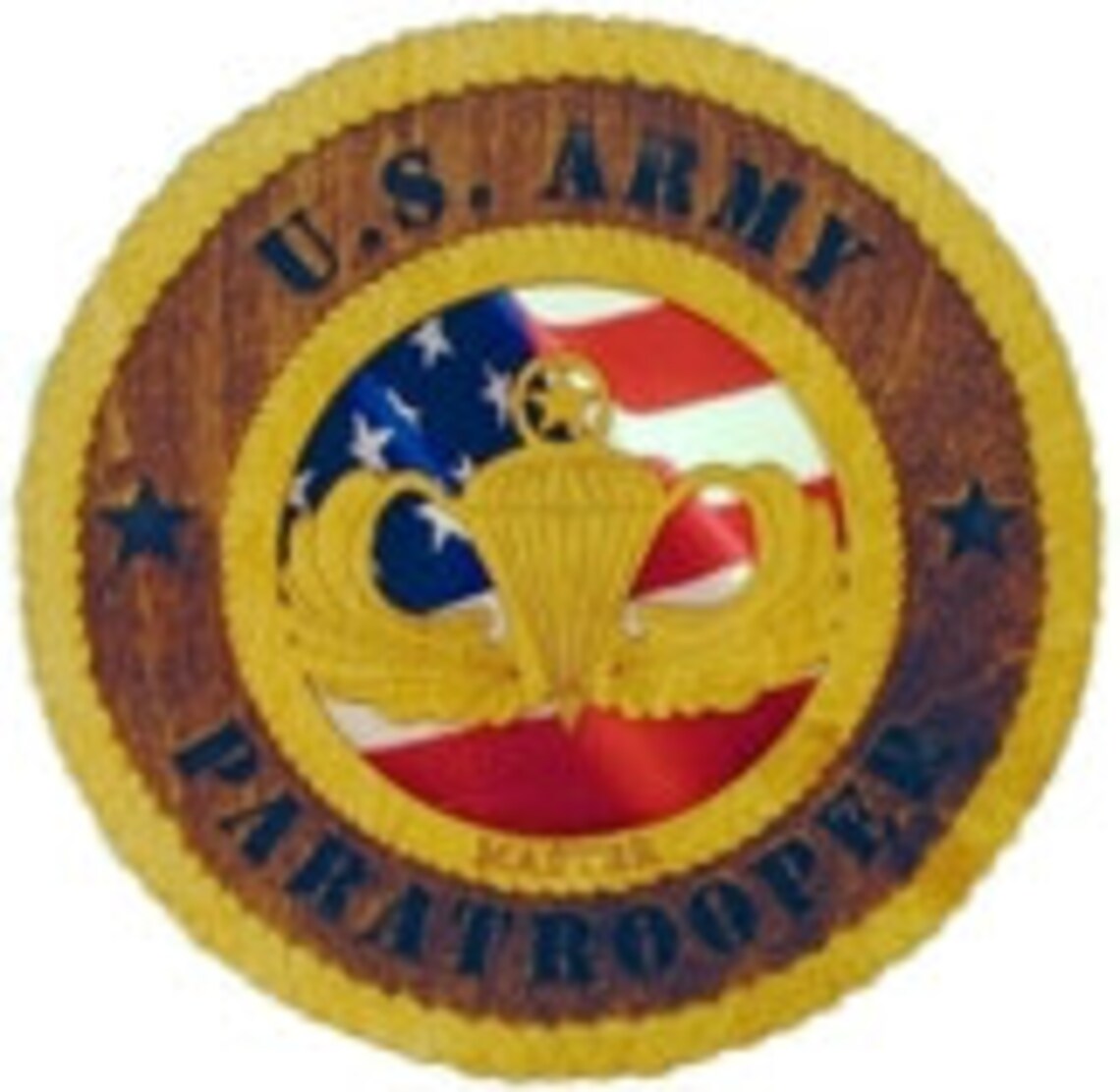 Army Master Paratrooper Laser Cut Military Wall Plaque With American ...