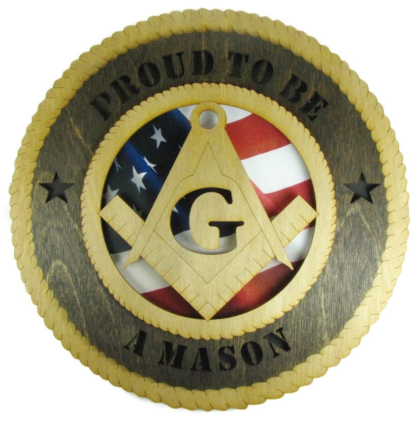 Freemasons Proud to Be a Mason Laser Cut Wall Plaque With | Etsy