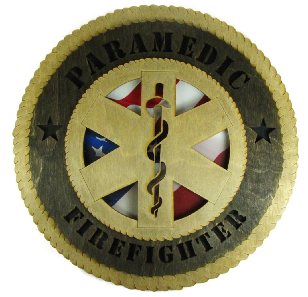 Paramedic Wall Plaque With American Flag - May Be Personalized - Etsy
