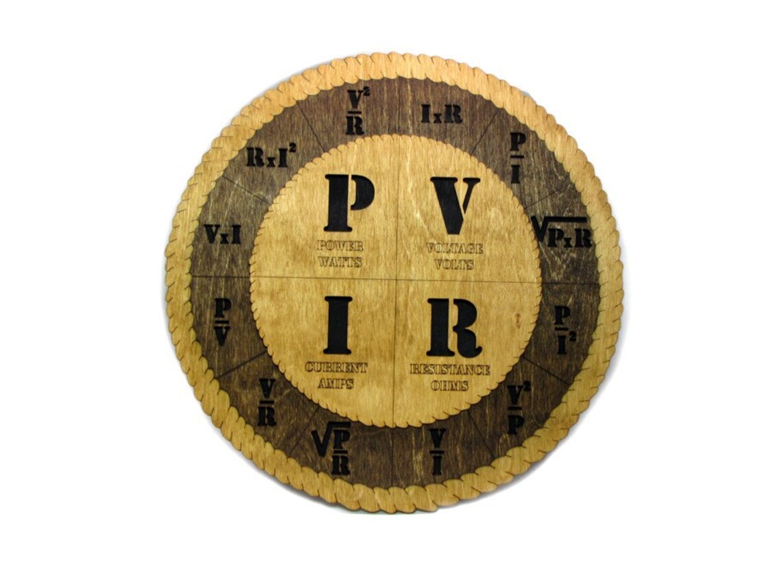 Ohms Law Wall Plaque Laser Cut and Engraved - Etsy