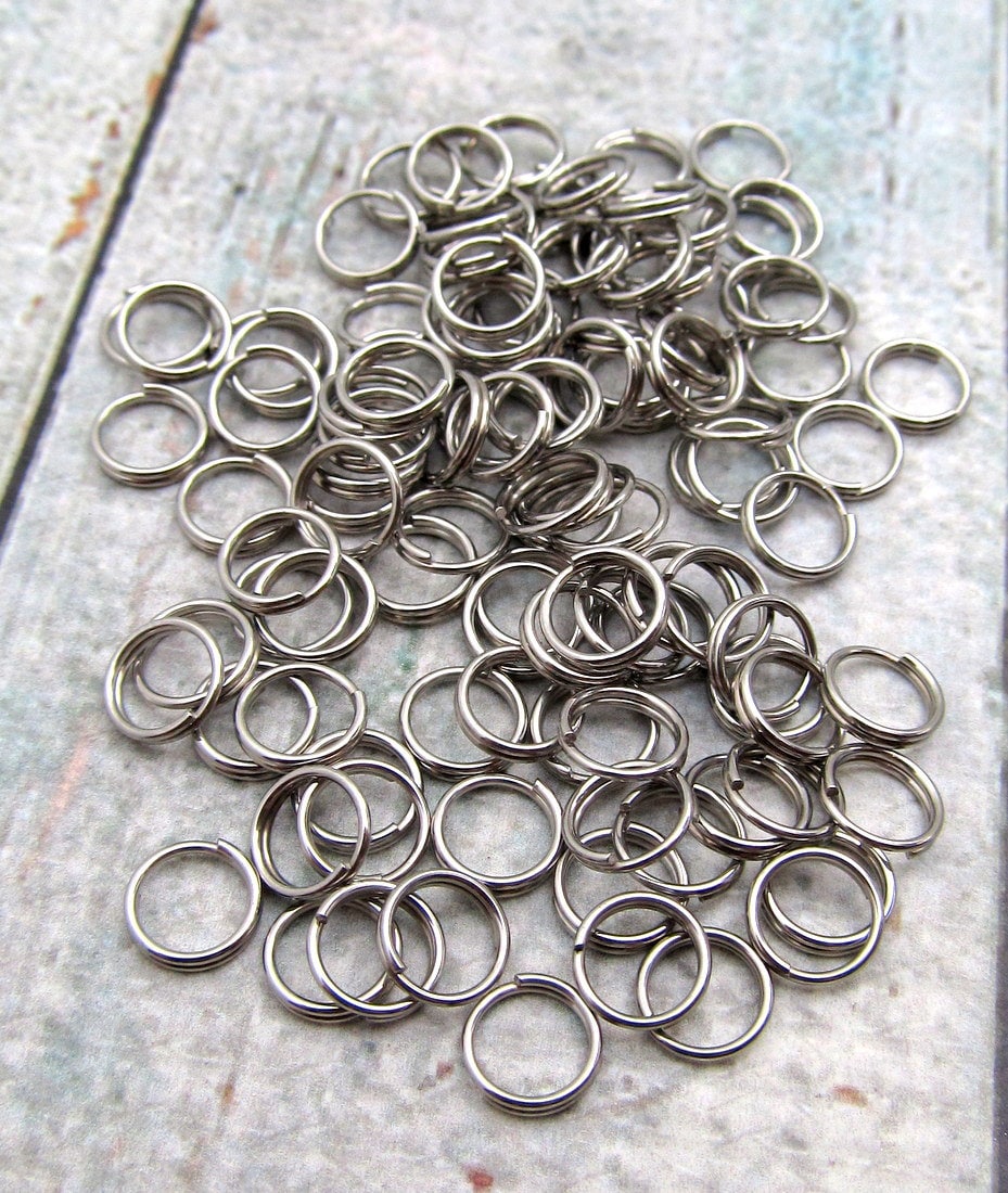 7mm Split Ring - Stainless Steel Split Rings - Set of 100 - SST ...