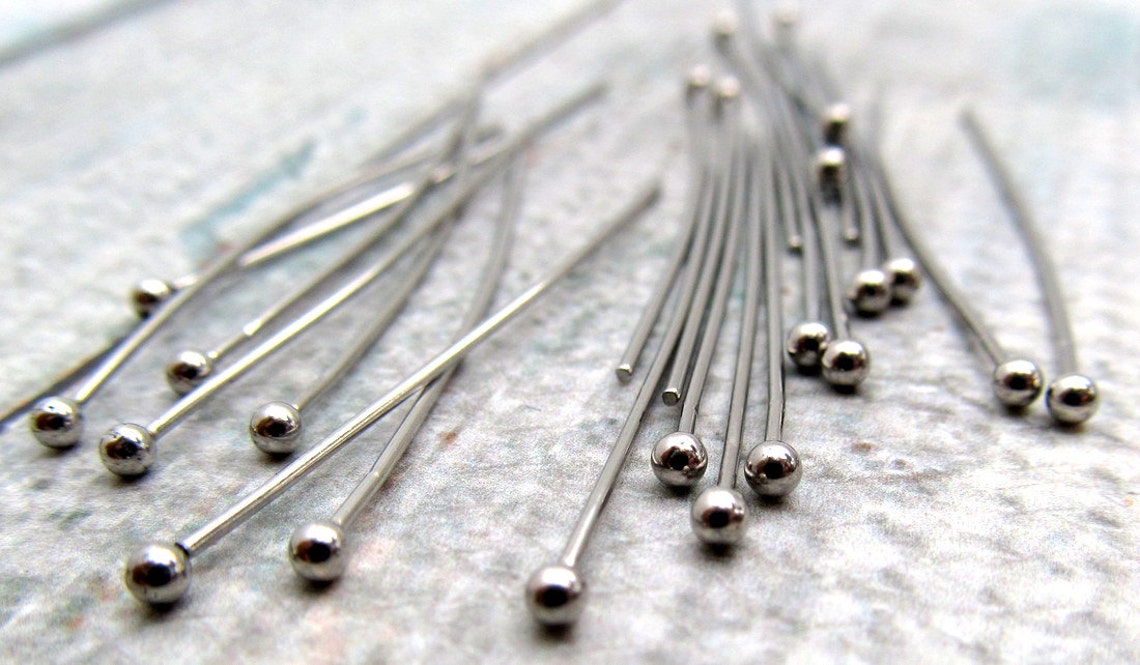 Stainless Steel Head Pins Ball Head Pins 2x40mm or 2x48mm - Etsy