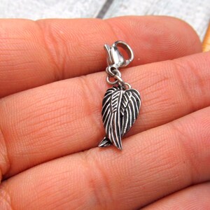 Wing Charm, Stainless Steel Angel Wings - Set of 2 SST Findings 8 ...