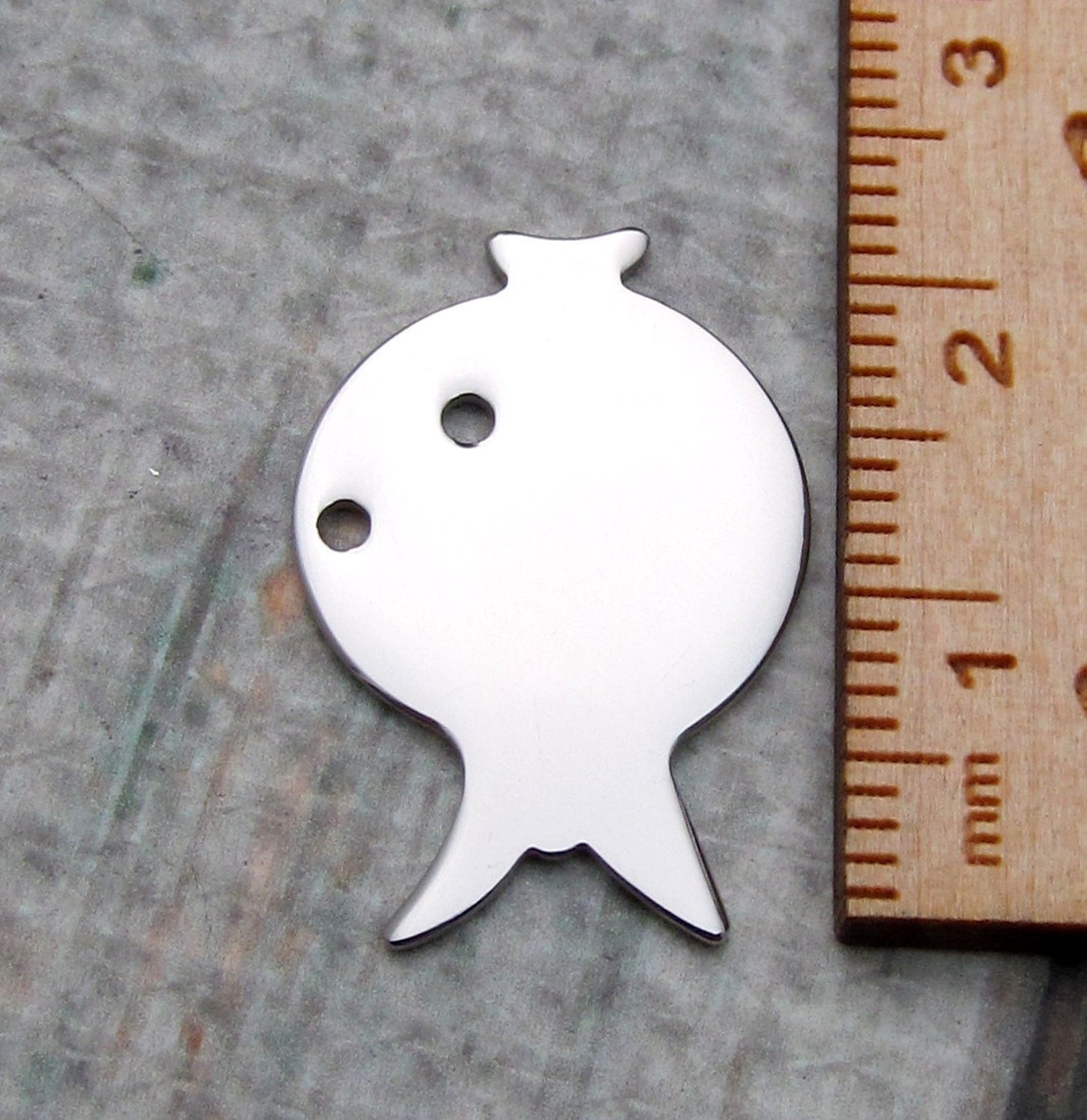 Stainless Steel Fish Blank Set of 5 SST Findings 23x16x0.5mm - Etsy