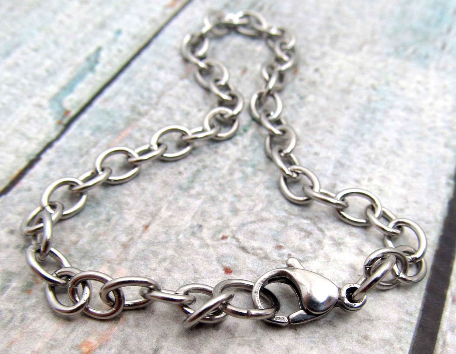 Stainless Steel Bracelet Chain Finished Bracelet 6x4.5mm - Etsy