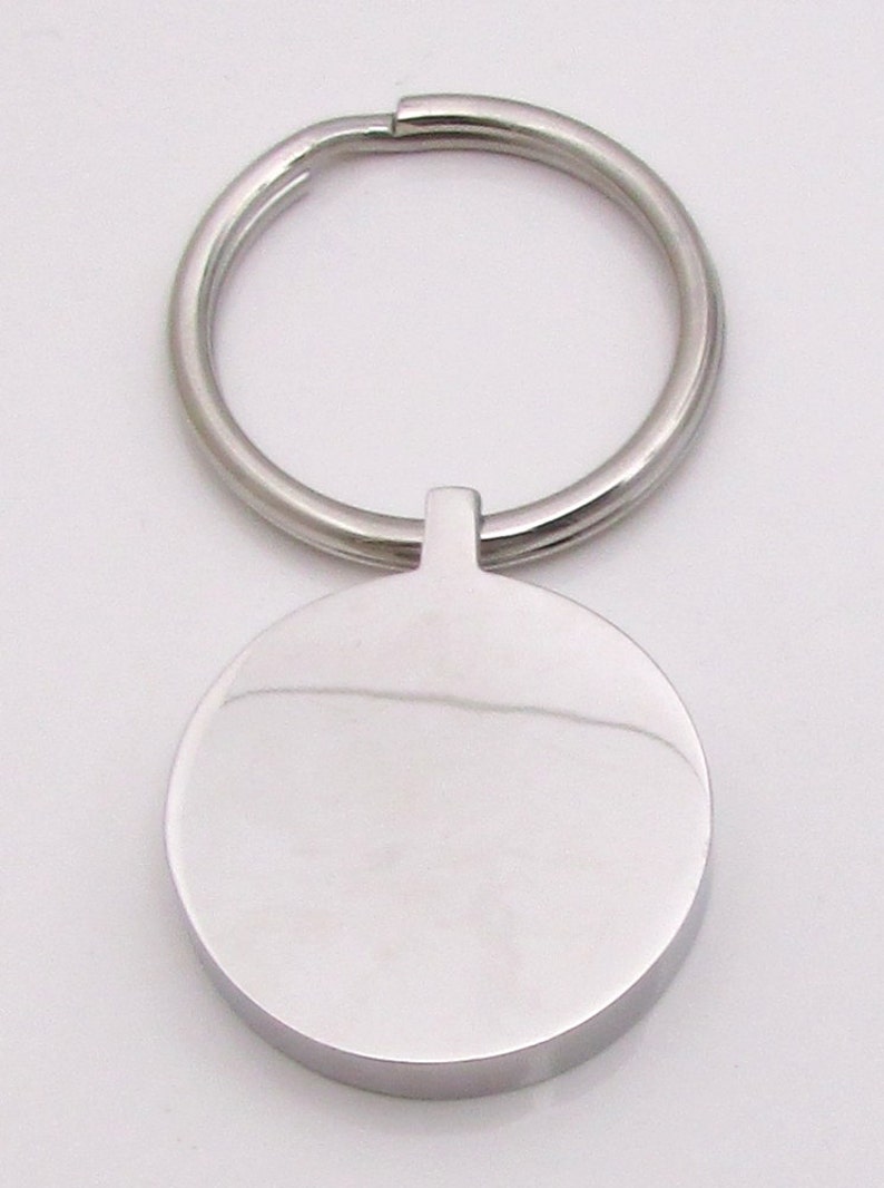 Stainless Steel Keychain Blank Stamping Blank Round | Etsy