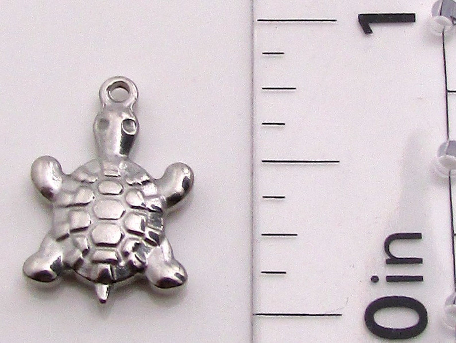 Turtle Charm Stainless Steel Turtle Charm Set of 5 SST | Etsy