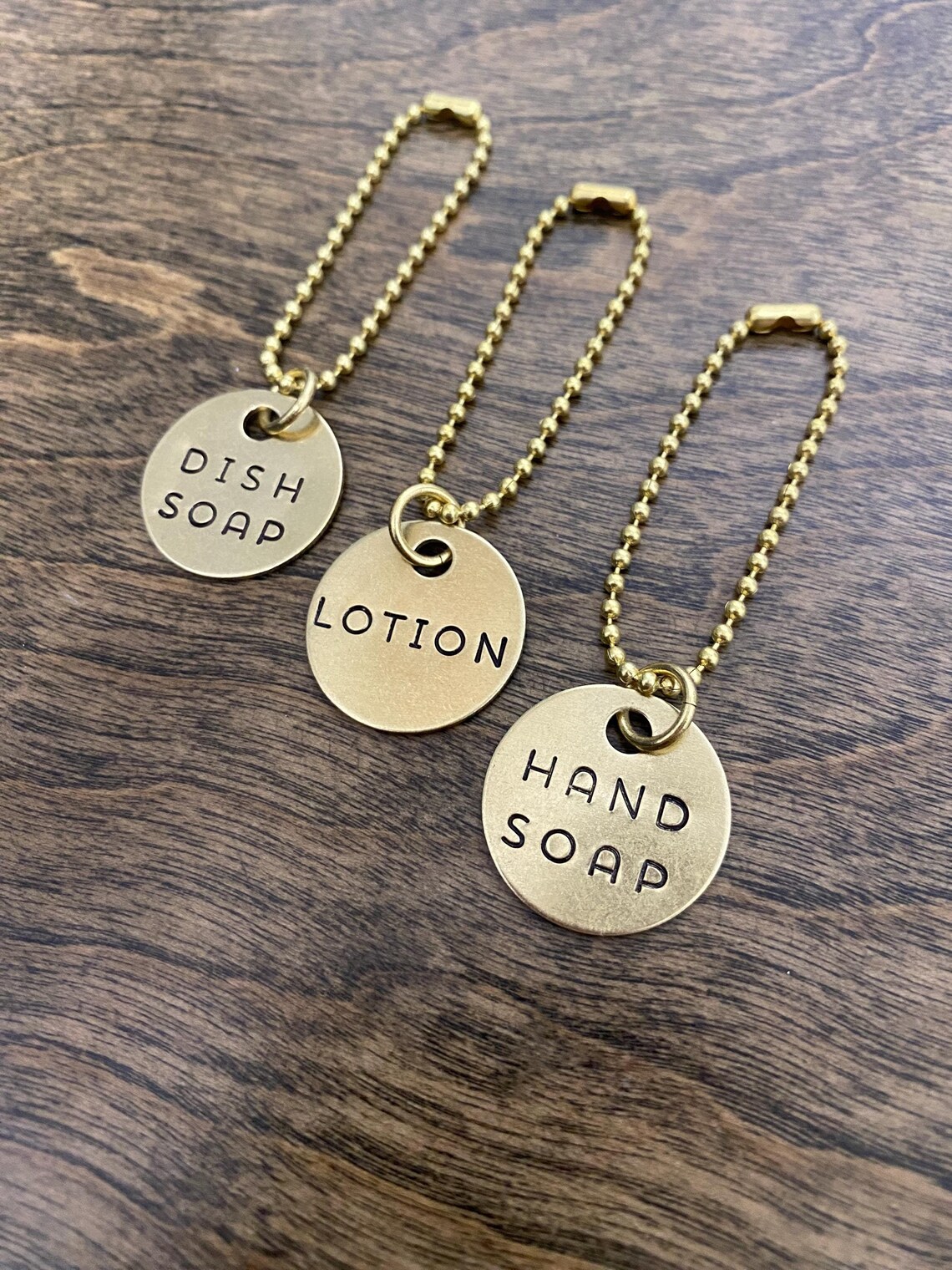 Soap Dispenser Labels - 3 Piece Hand, Dish & Lotion Bottle Tag Set ...