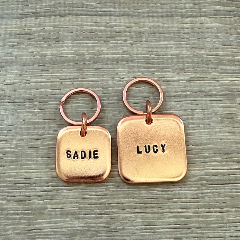 Solid Copper Pet Tags - THICK High Quality - Custom Hand-stamped ...