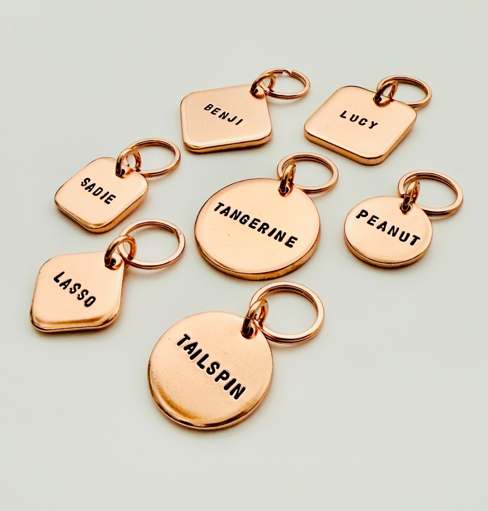 Solid Copper Pet Tags - THICK High Quality - Custom Hand-stamped ...