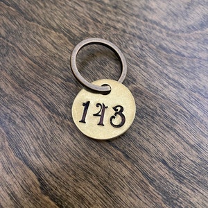 Custom Number Tags - Hand-stamped High Visibility 1-3 Digit Labels ...