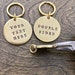 Thick Double Sided Brass Key Tag Labels - Any Custom Text - Super ...