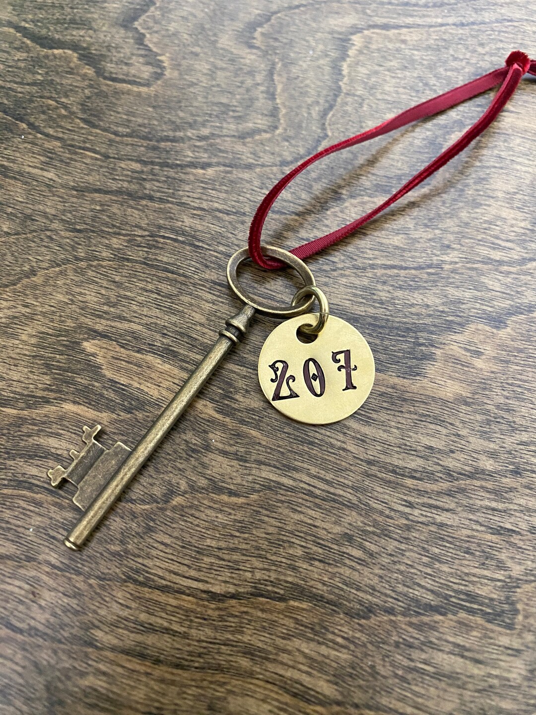 Decorative Key With Custom Number | Antique Style Brass Skeleton Key ...