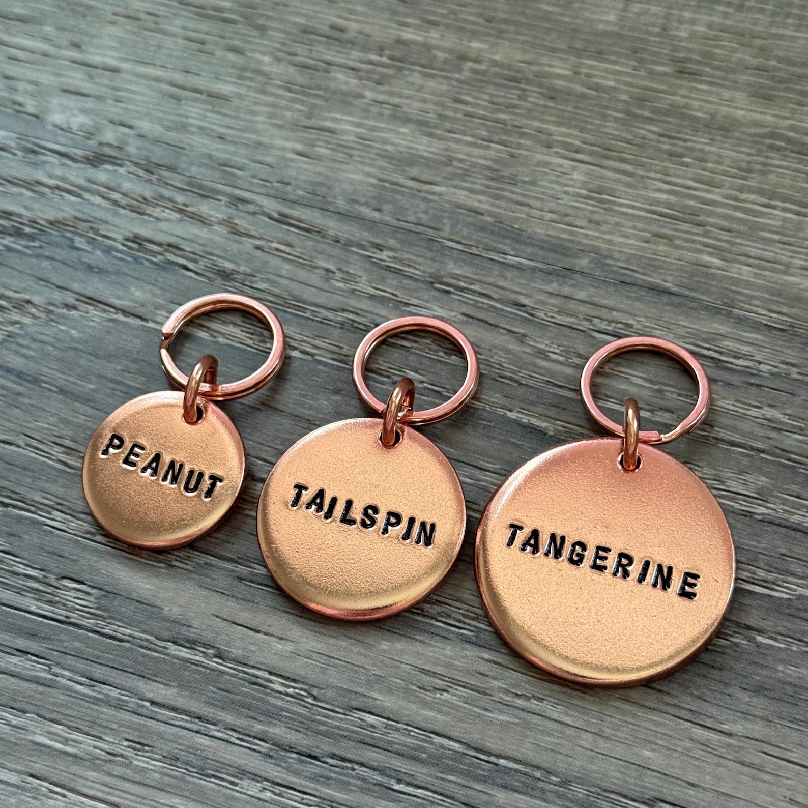 Solid Copper Pet Tags - THICK High Quality - Custom Hand-stamped ...