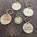 Thick Double Sided Brass Key Tag Labels - Any Custom Text - Super ...
