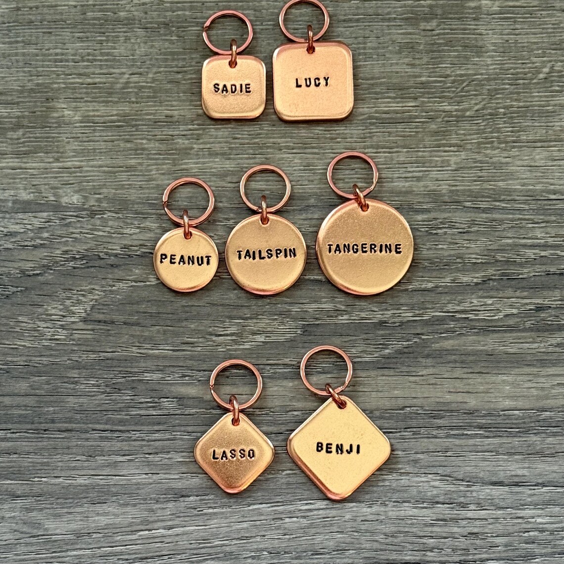 Solid Copper Pet Tags - THICK High Quality - Custom Hand-stamped ...
