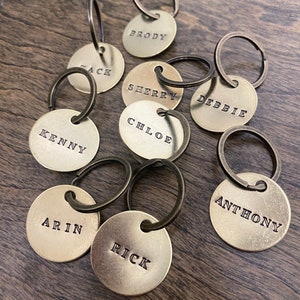 Custom Text Key Tags Labels - Mark Your Keys & Belongings - Label Tag ...