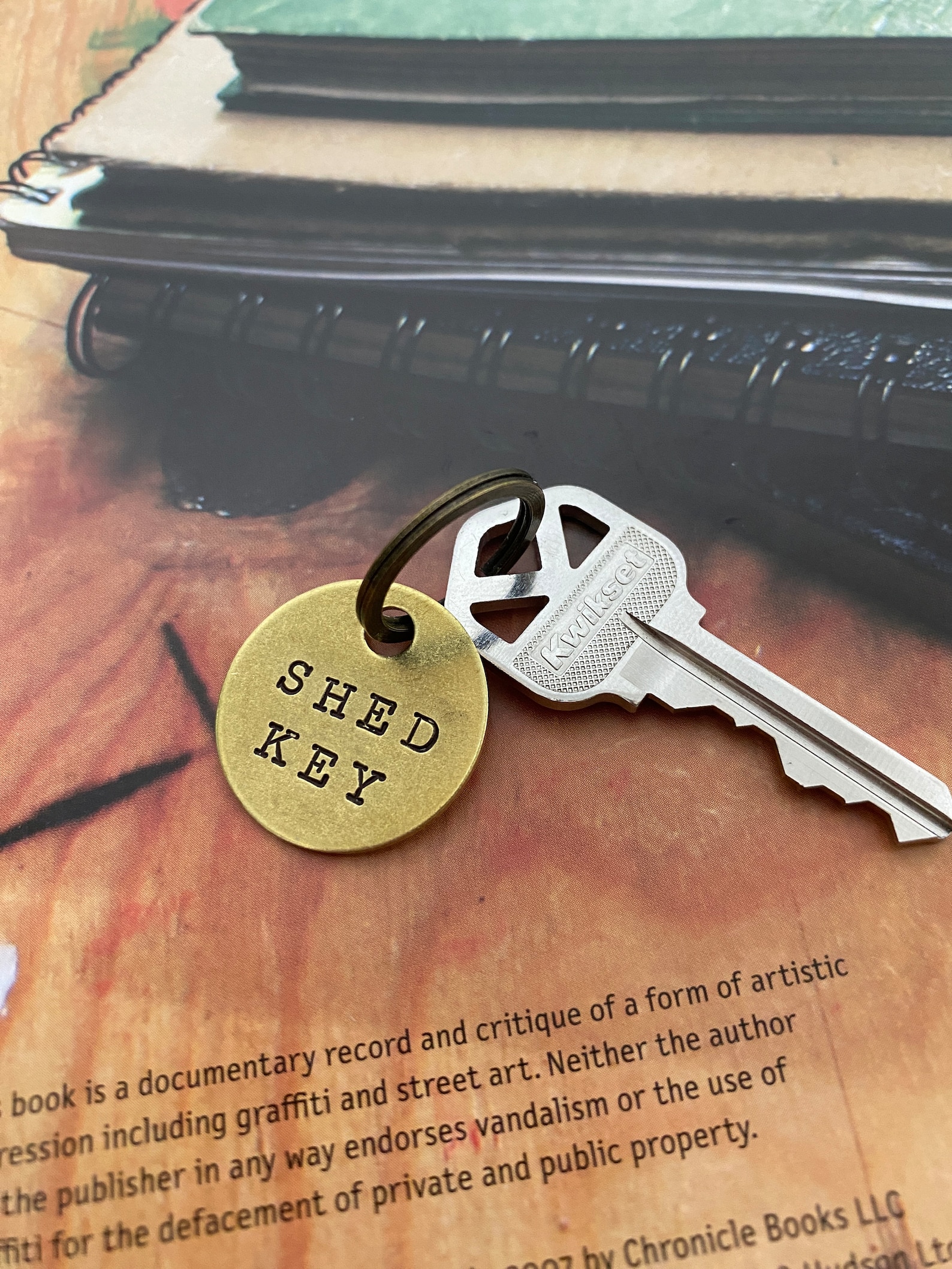 Handmade Brass Key Tags - Your Custom Text - Mark Your Keys ...