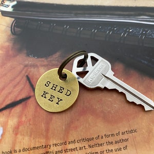Handmade Brass Key Tags - Your Custom Text - Mark Your Keys ...