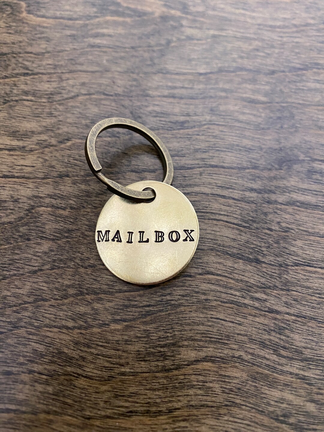 Mailbox Key Custom Hand Stamped | Antique Vintage Style Mail Box Number ...