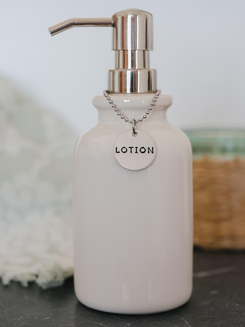 Soap Dispenser Labels - 3 Piece Hand, Dish & Lotion Bottle Tag Set ...