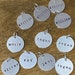 Minimalist Name Tag Personalized Keychain | Hand-stamped Metal Tags ...