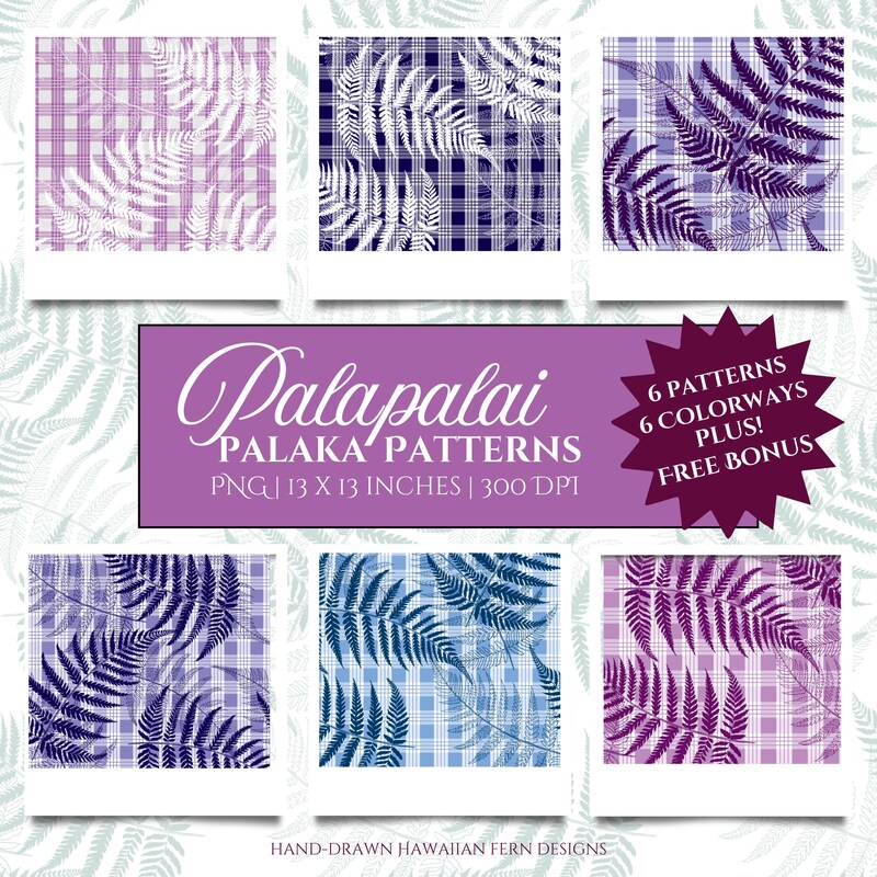 Seamless Designs Ferns - Etsy