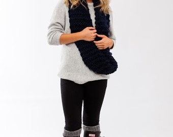 Purple Infinity Scarf Handmade Warm Soft and Cozy - Etsy