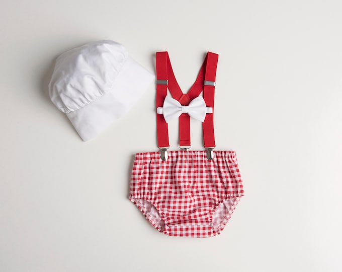 Chef Birthday Outfit, Baking Theme Outfit, 1st Birthday Outfit, Boy ...