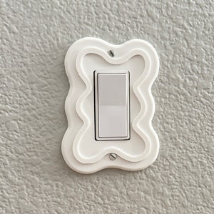 Wavy Switch Plate Cover, Dopamine Decor, Maximalist Decor, Fun Dorm ...