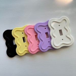 Wavy Switch Plate Cover, Dopamine Decor, Maximalist Decor, Fun Dorm ...