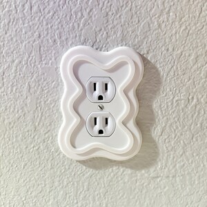 Wavy Electrical Outlet Cover, Dopamine Decor, Maximalist Decor, Fun ...