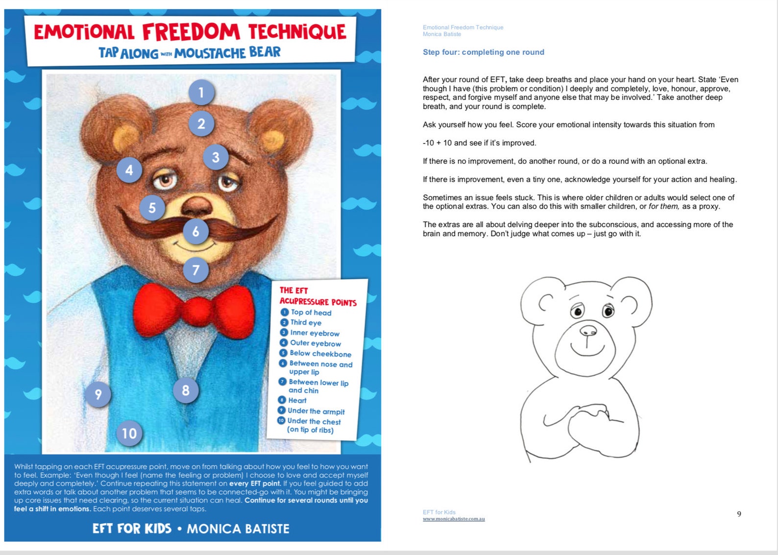 EFT for KIDS Emotional Freedom Technique, Tap Along With Moustache Bear ...