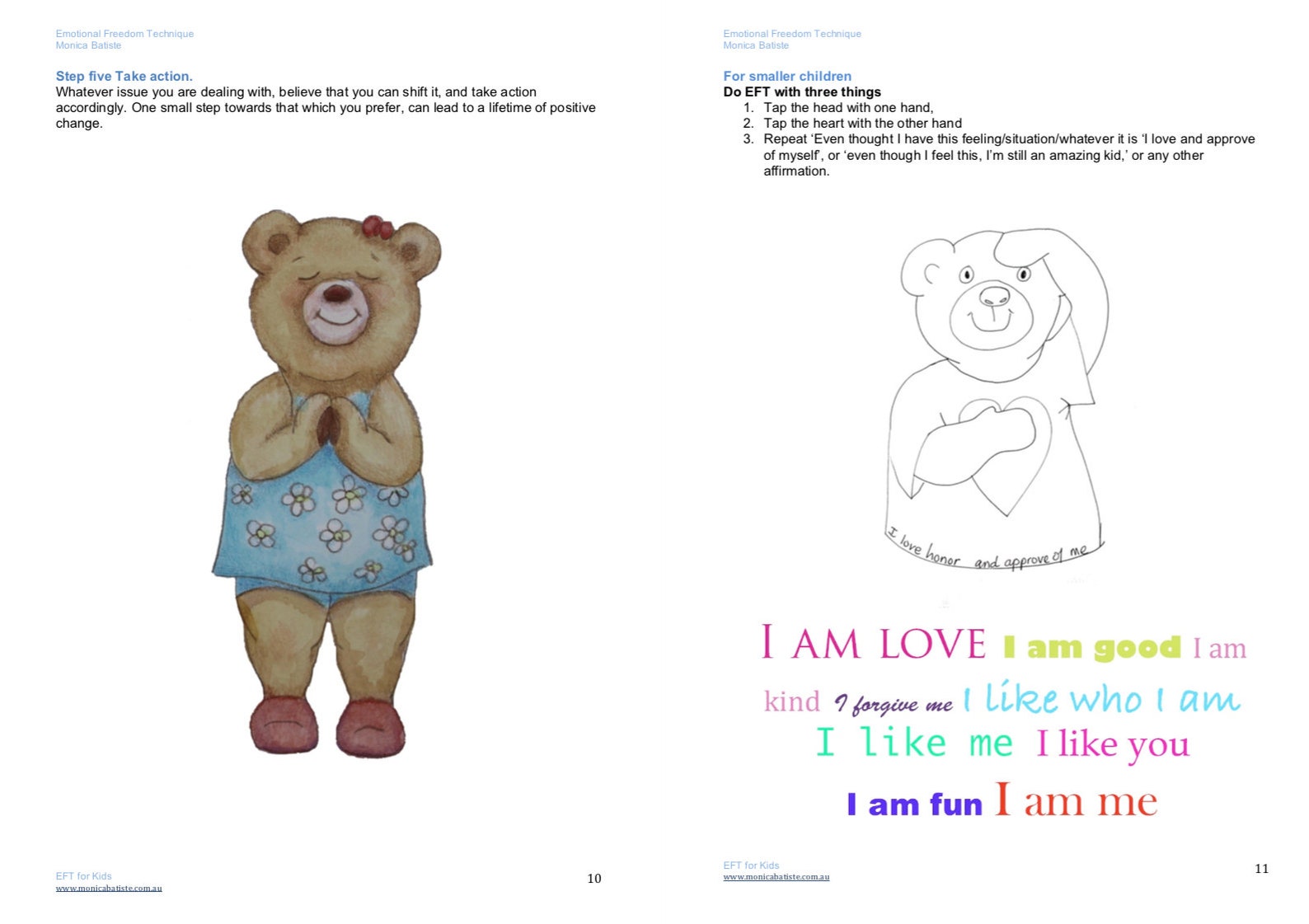 EFT for KIDS Emotional Freedom Technique, Tap Along With Moustache Bear ...